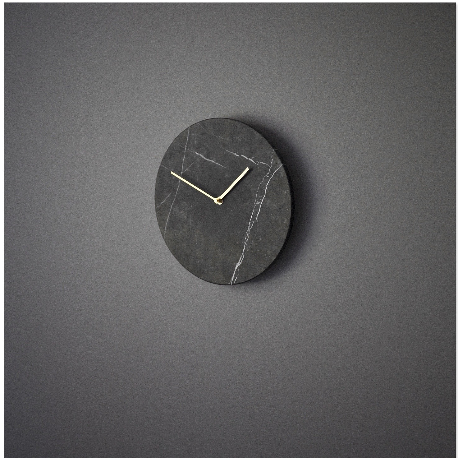 Menu Norm Wall Clock zwart marmer