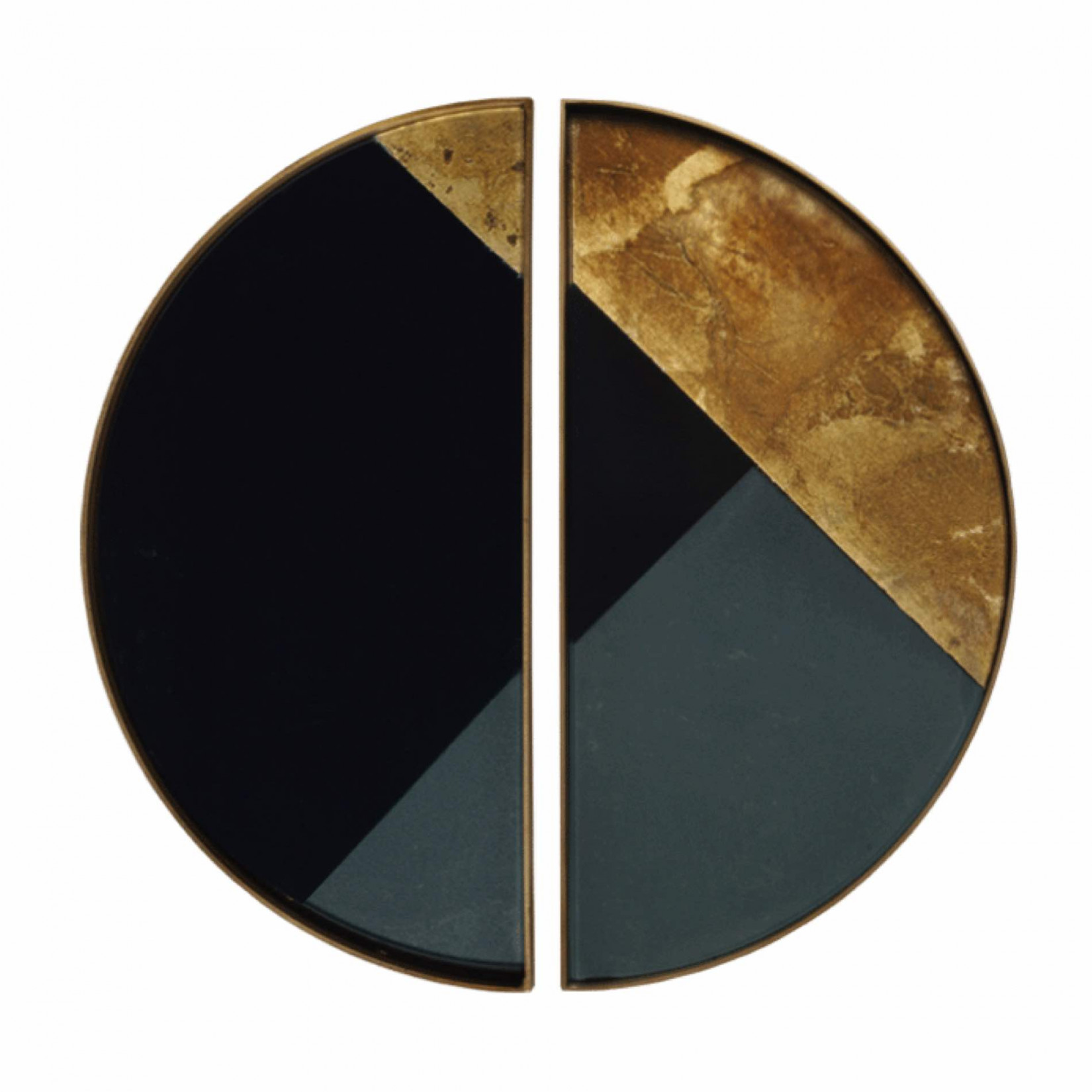 Ethnicraft Geometric half-moon trays